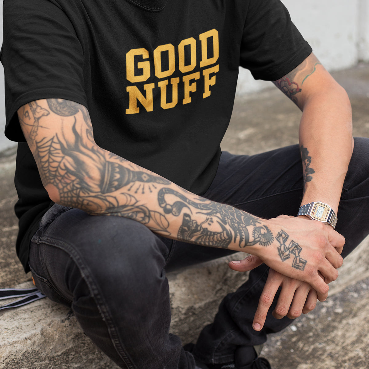 Good Nuff T-Shirt – Gerald Shmeltzer Merch